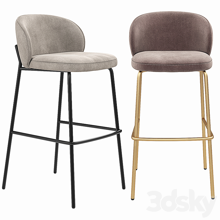Princeton BoConcept Bar Stool - Chair - 3D model