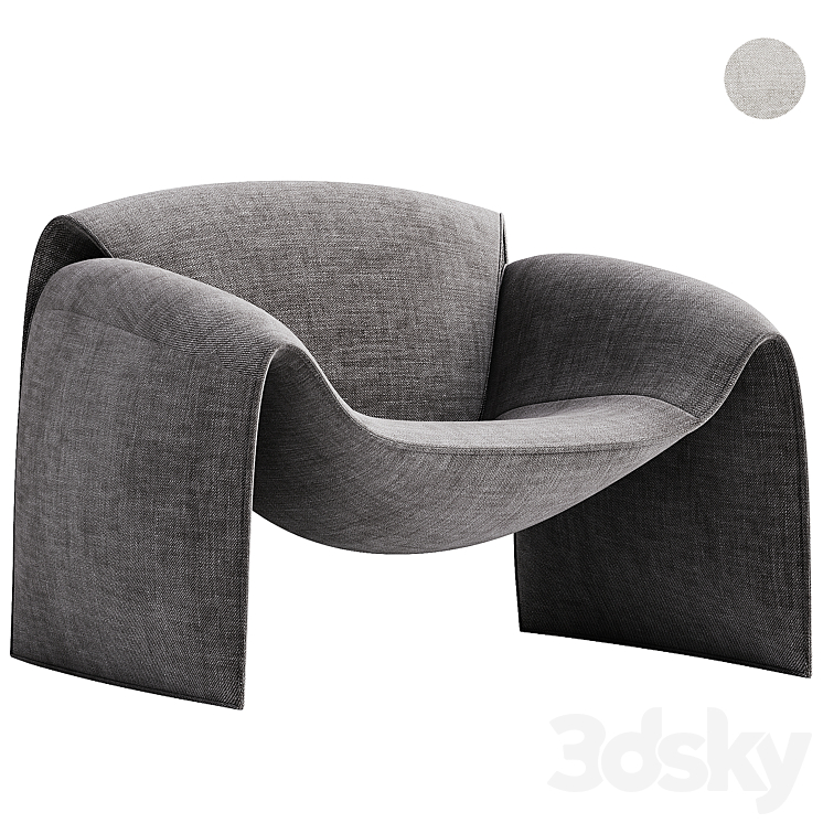 Le Club Armchair By Poliform - Arm chair - 3D model