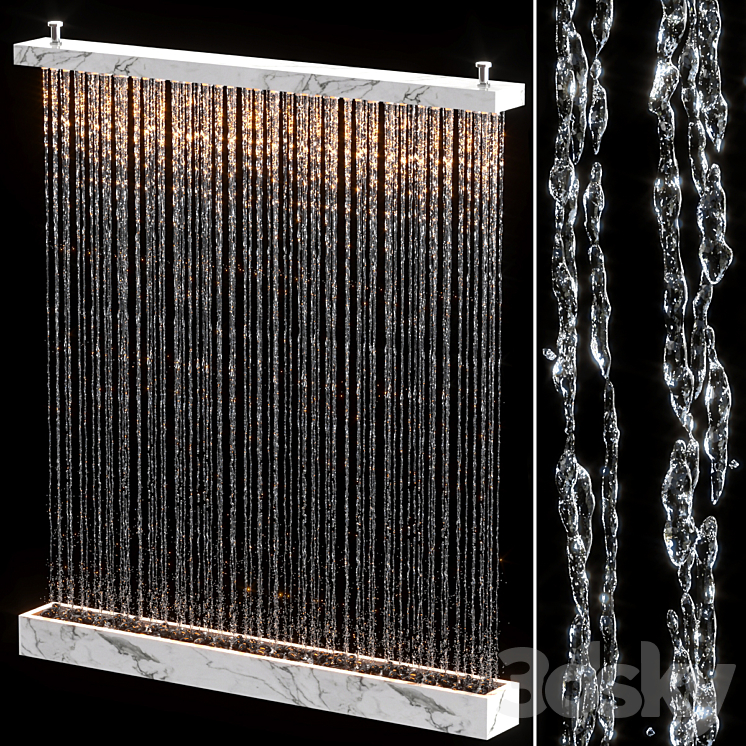 Waterfall fountains 013 - Other - 3D model