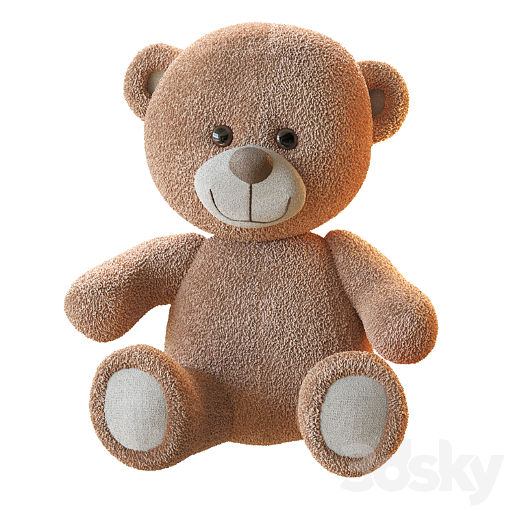soft toy bear - Toy - 3D model