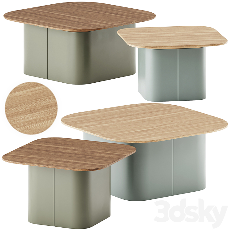 AFINA Wooden Coffee Tables by FREZZA - Table - 3D model