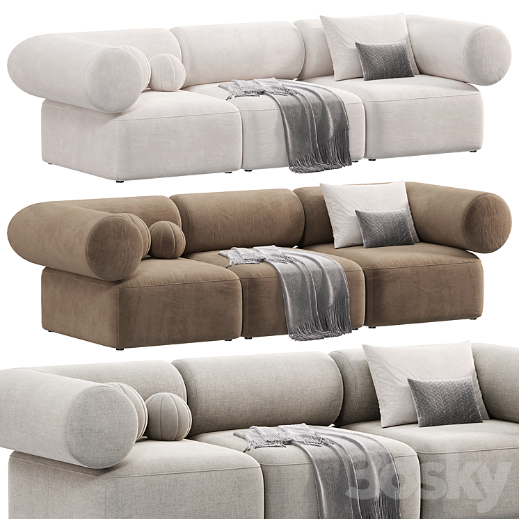 OFFO Modular sofa By Annud 2, sofas - Sofa - 3D model
