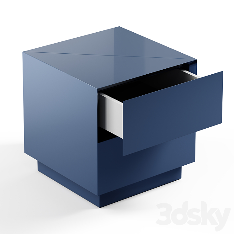 Meridiani - KARL bedside table - Sideboard & Chest of drawer - 3D model