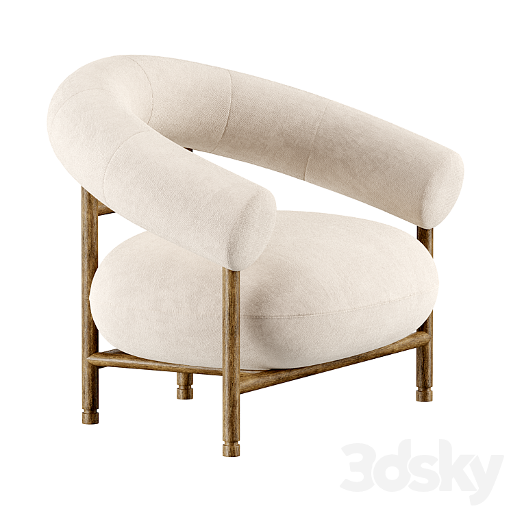 LOOP LOUNGE CHAIR WEWOOD - Arm chair - 3D model