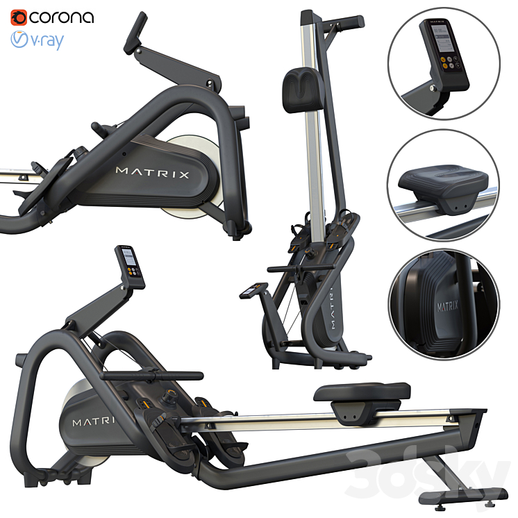 Matrix Rower - Sports - 3D model