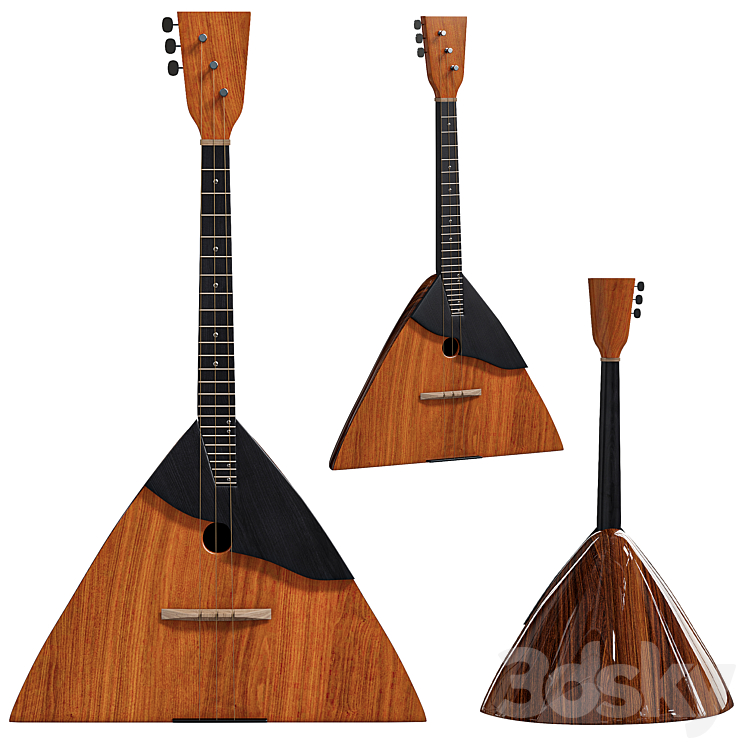 Balalaika prima - Musical instrument - 3D model