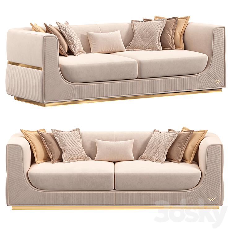 Lorenzo sofa - Sofa - 3D model