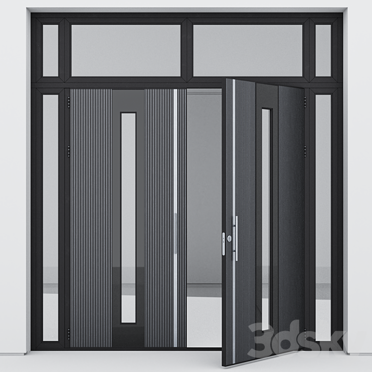 Aluminum door 125 - Doors - 3D model