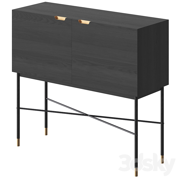 Norm Console Table Black - Sideboard & Chest of drawer - 3D model
