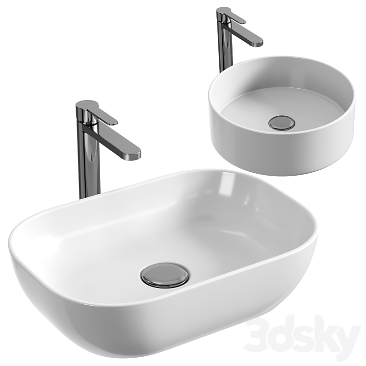 Washbasin Excellent Actima - Wash basin - 3D model