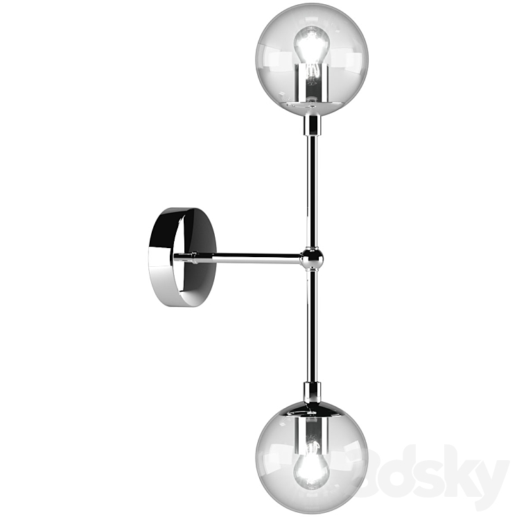 Beth glass sconce - Wall light - 3D model