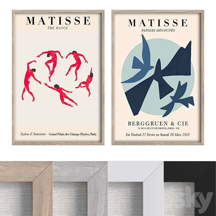 Poster Set №3 - Frame - 3D model