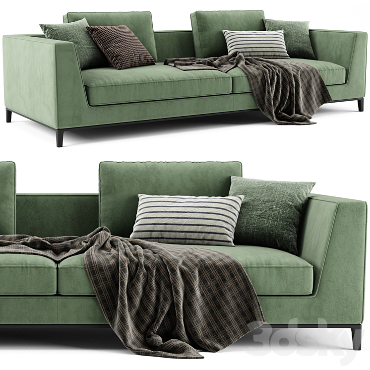B&B Lucrezia 2 Seats Sofa - Sofa - 3D model