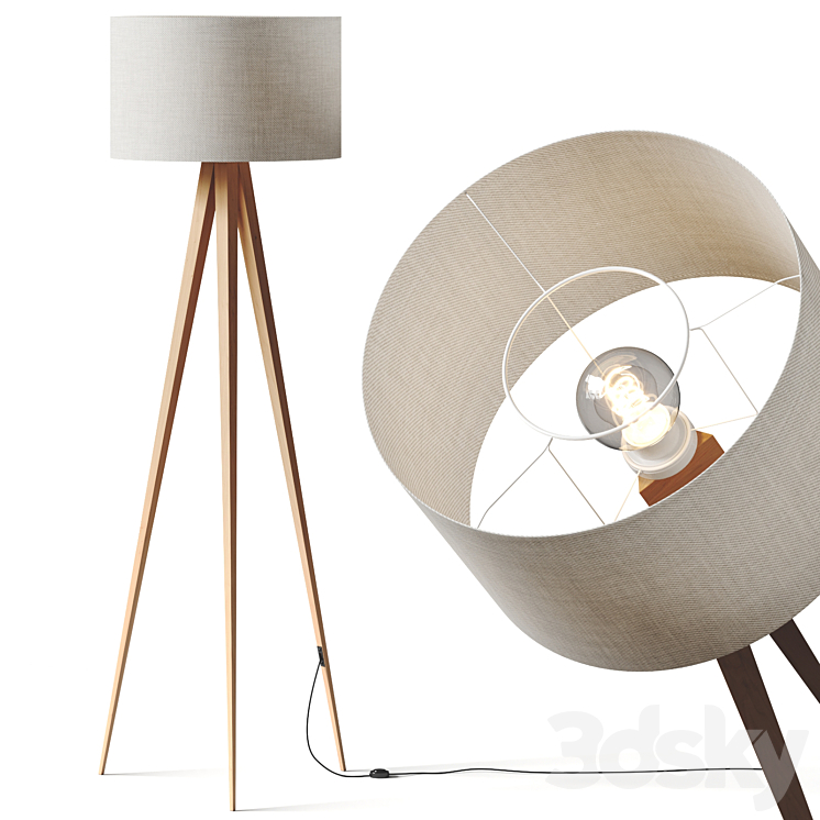 Urban Outfitters - Louis Floor Lamp - Floor lamp - 3D model
