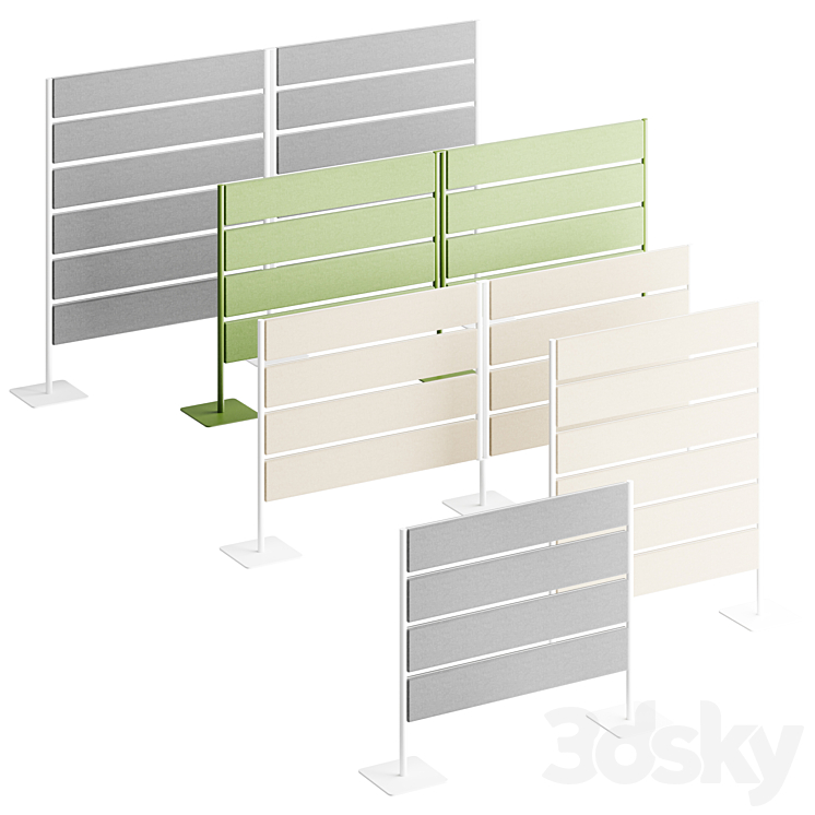 Divider for tables Glimakra of Sweden - Office furniture - 3D model