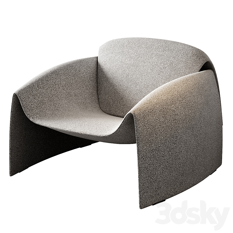 Armchair LE CLUB By Poliform - Arm chair - 3D model
