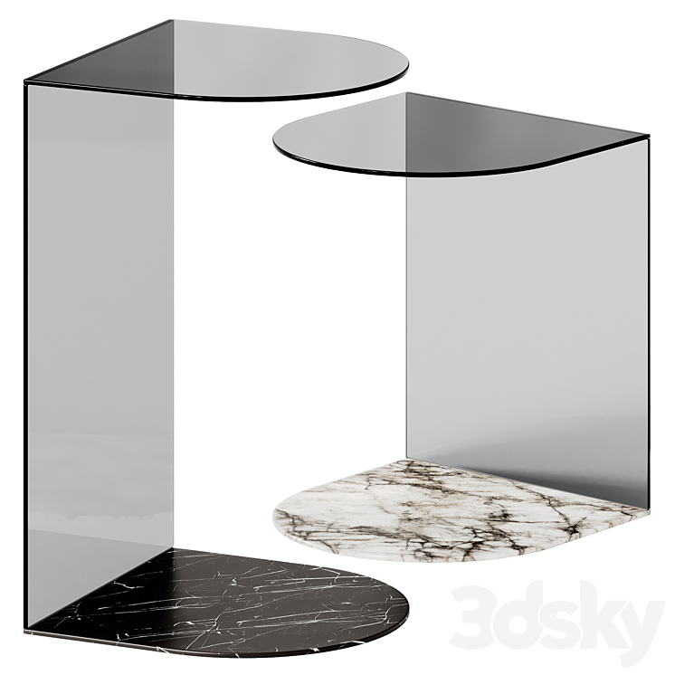 Lago TELL Side Table - Table - 3D model