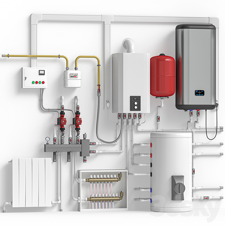 Boiler room - Miscellaneous - 3D model