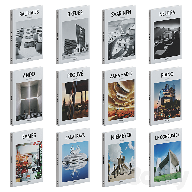 Decorative Book Set Coffee Table Book Set 05 Architecture And Design ...