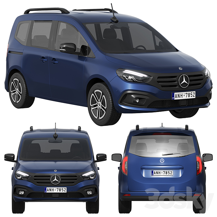 Mercedes-Benz EQT - Ground Transport - 3D model