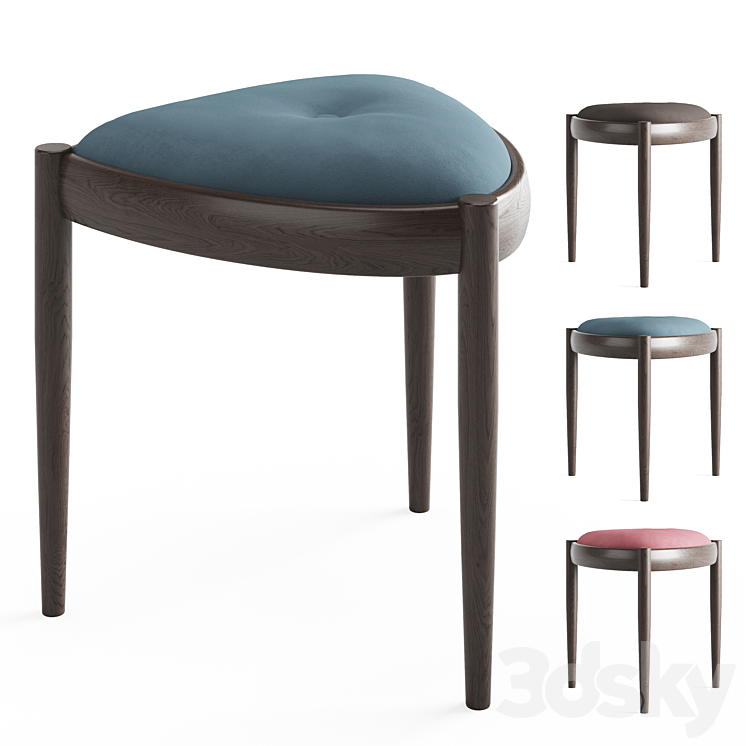 Uni Stool by Miyazaki - Chair - 3D model