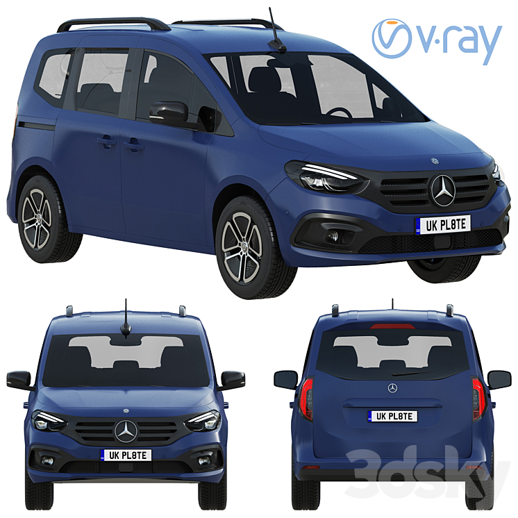 Mercedes-Benz EQT - Ground Transport - 3D model