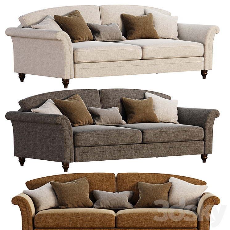 Woodstock 4 Seater Sofa - Sofa - 3D model