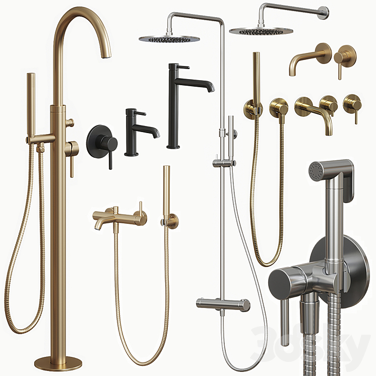 shower faucet - Bathtub - 3D model