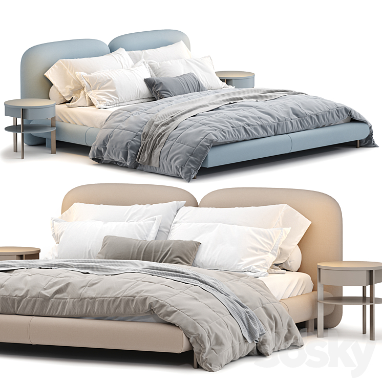 Baxter Stone - Bed - 3D model