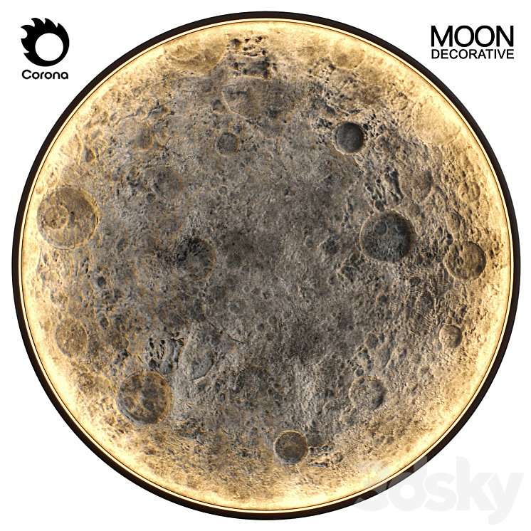 MOON decorative - Other decorative objects - 3D model