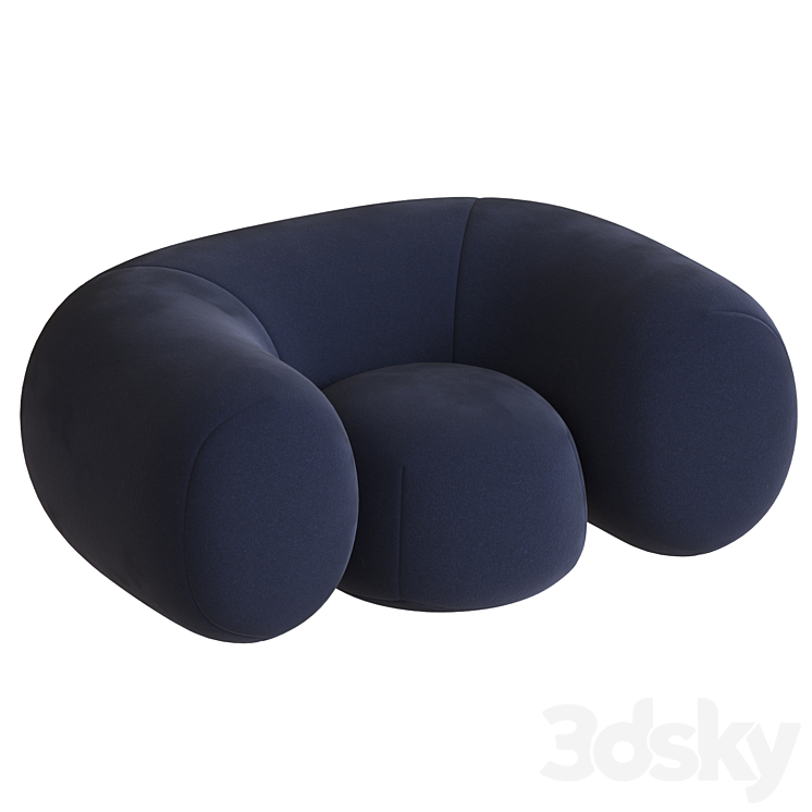 Mollo Lounge Chair - Arm chair - 3D model