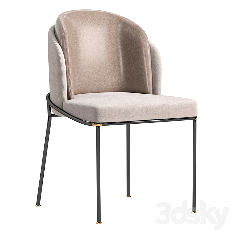 FIL NOIR CHAIR By Minotti - Chair - 3D model