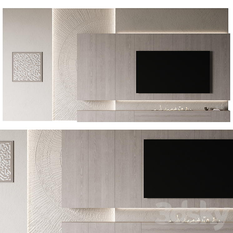 TV panel №6 - TV Wall - 3D model