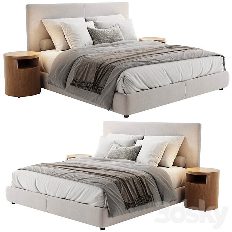 Oltre Bed by Flexform - Bed - 3D model