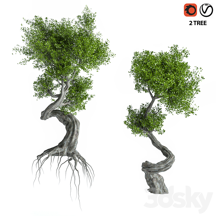 Stylized tree - Tree - 3D model
