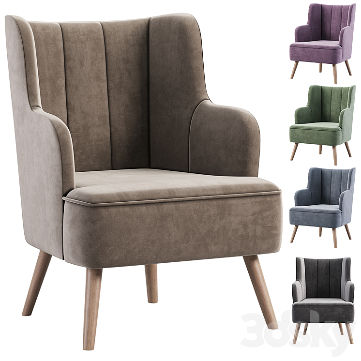 Larni Armchair - Arm chair - 3D model