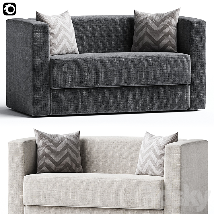 D1-2 By TECTA - Sofa - 3D model