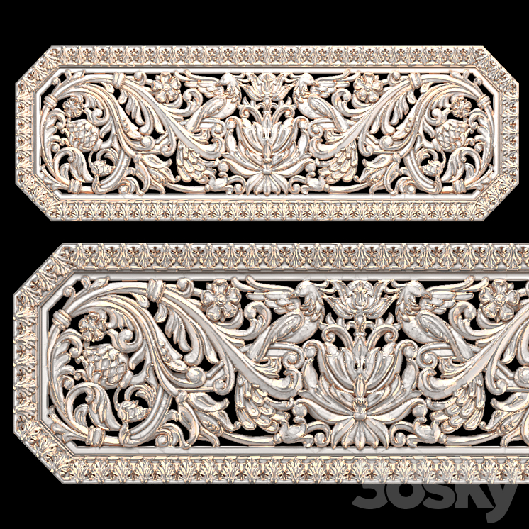 Panno new 54 - Decorative plaster - 3D model