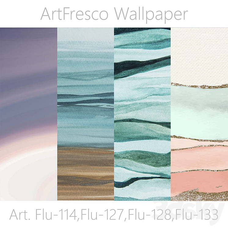 ArtFresco Wallpaper - Designer seamless wallpaper Art. Flu-114, Flu-127 ...