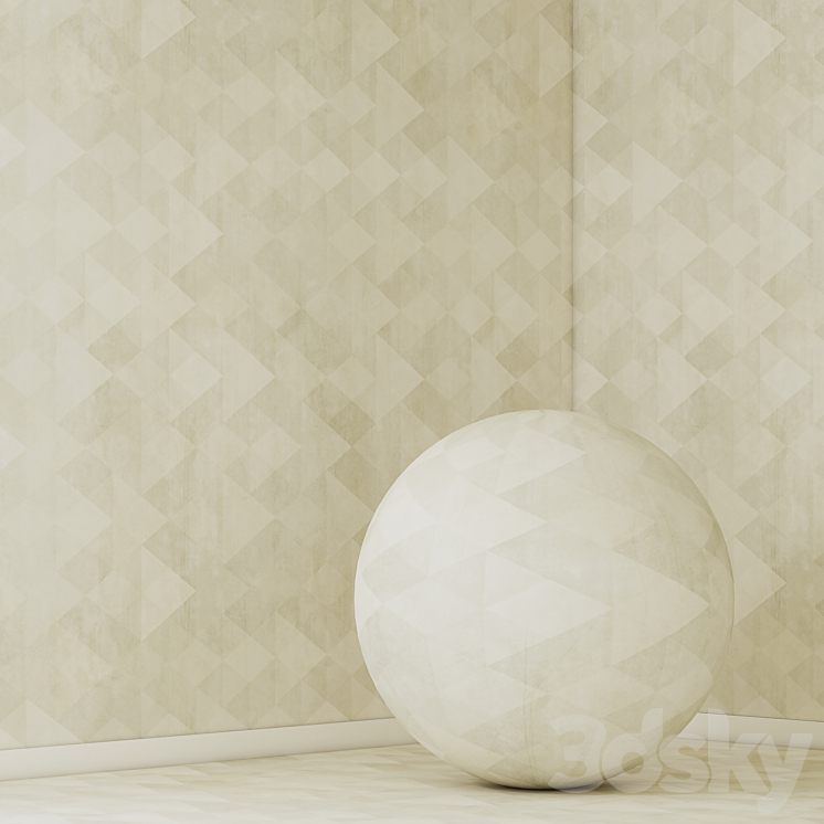 Wallpaper 11 - Seamless 4K Texture - Wall covering - 3D model