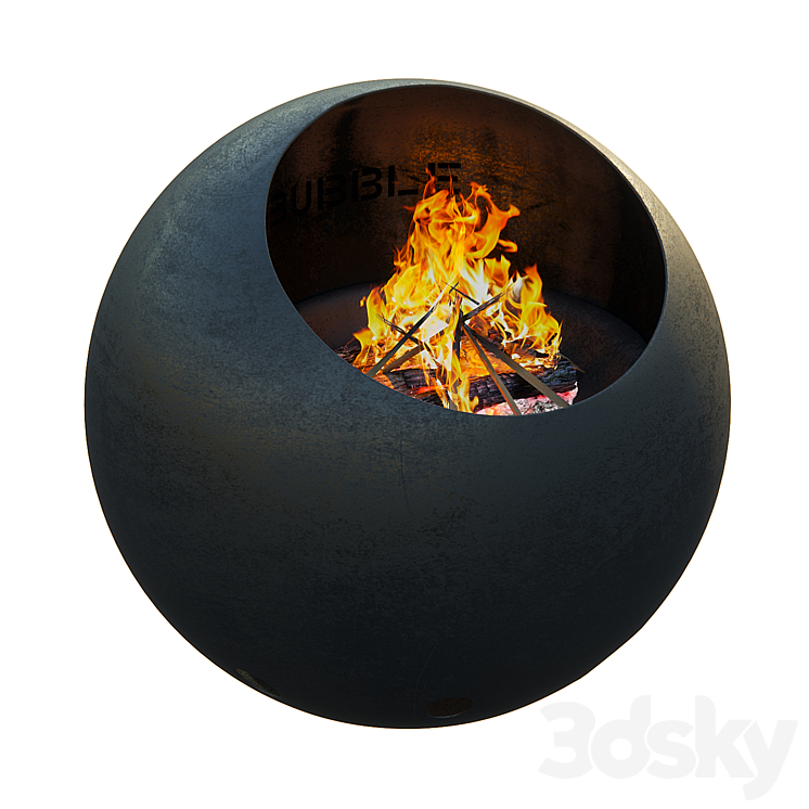 Burning Fire Pit from Focus Fireplaces - Barbecue and grill - 3D model
