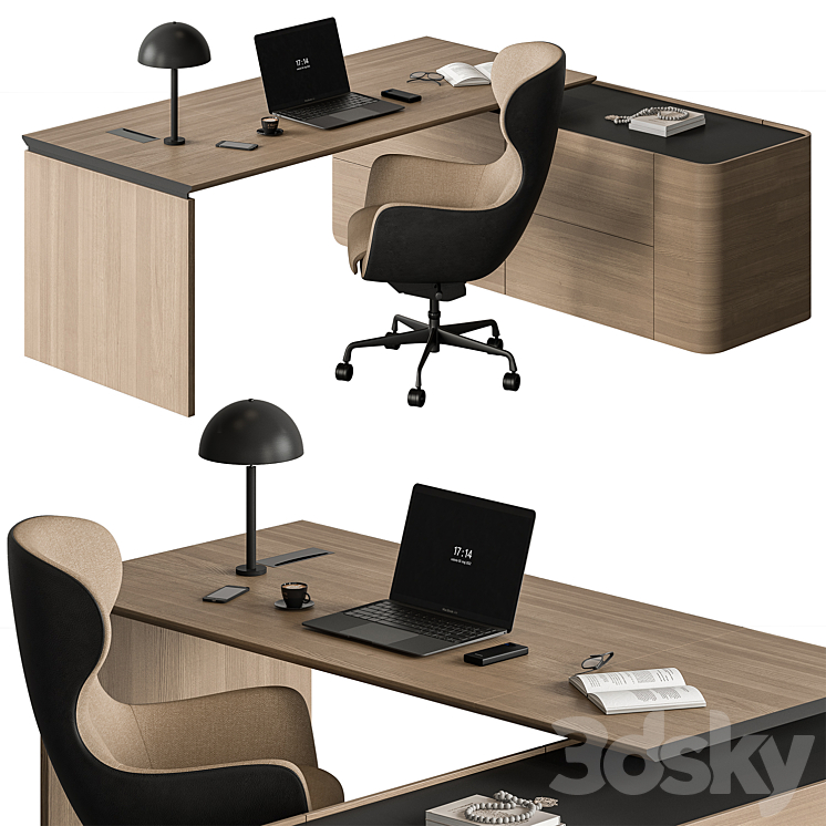 Manager Set - Office Furniture 447 - Office furniture - 3D model