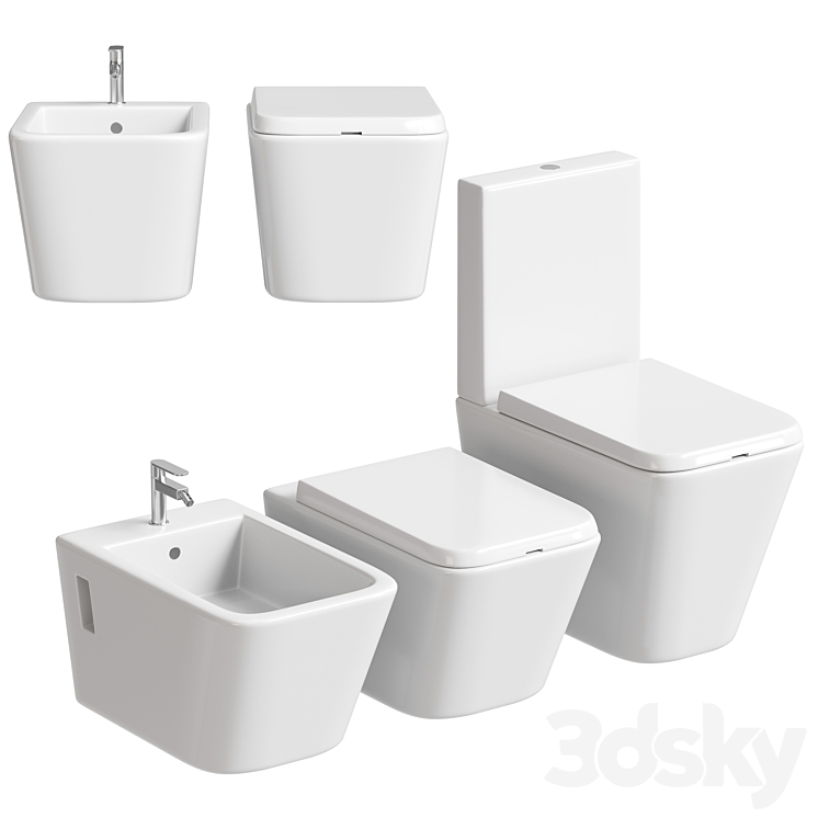 Sanitary OLGA toilet - Toilet and Bidet - 3D model