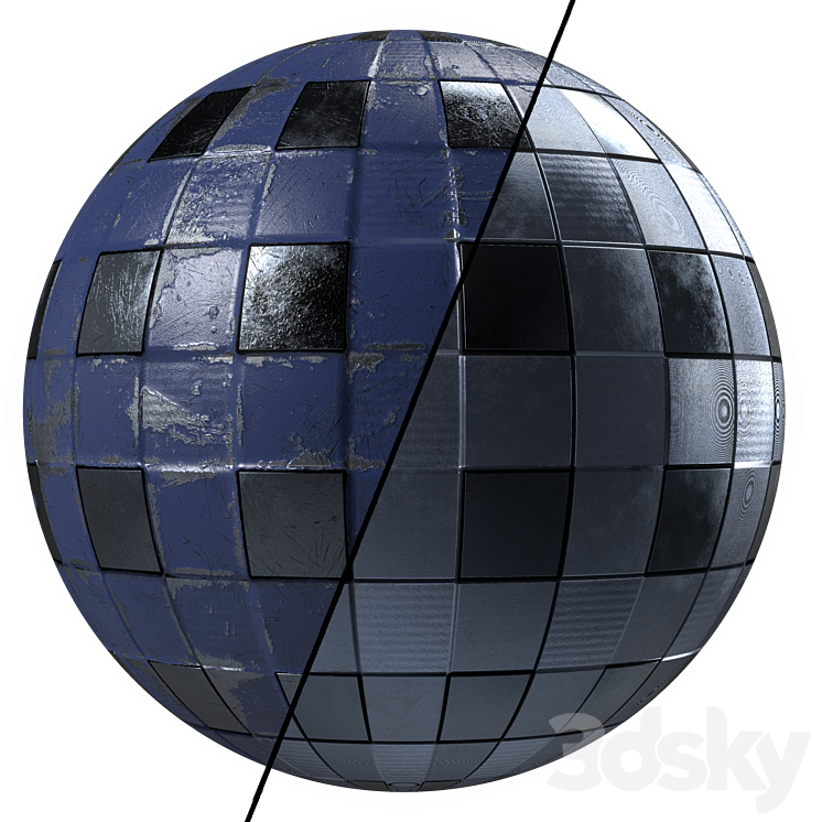 Metal Materials 29- Metal panels By Painting | Pbr 4k Seamless Sbsar ...