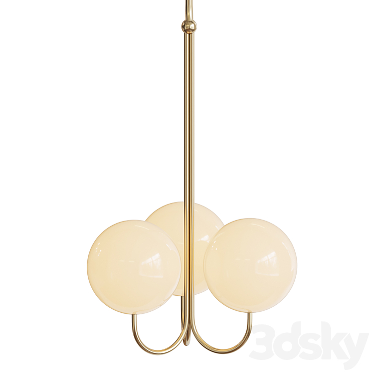 Triple Angle Ceiling Light - Pendant light - 3D model