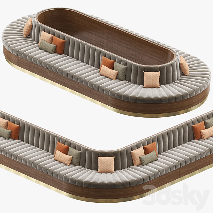 Modular Seating 001 - Custom - Other soft seating - 3D model