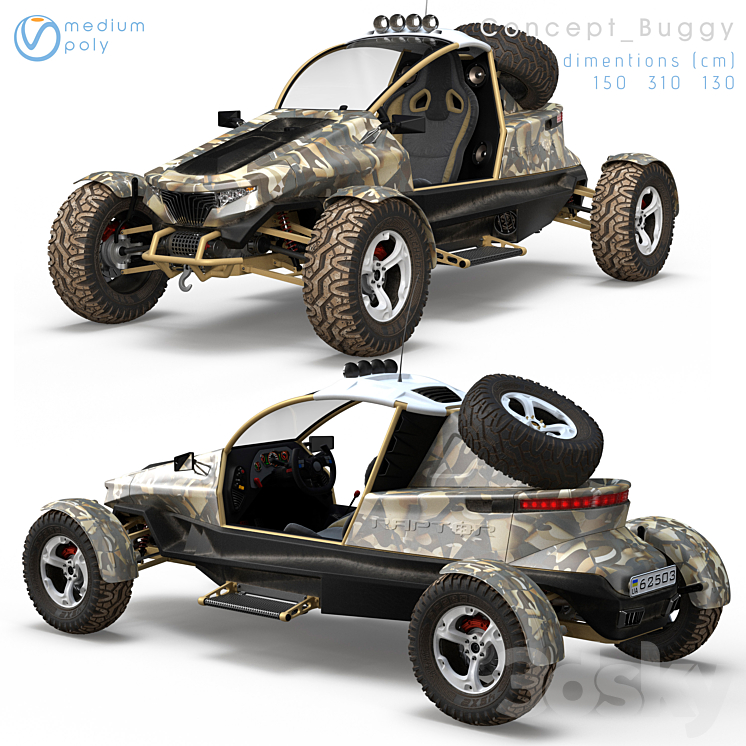 Buggy - Ground Transport - 3D model