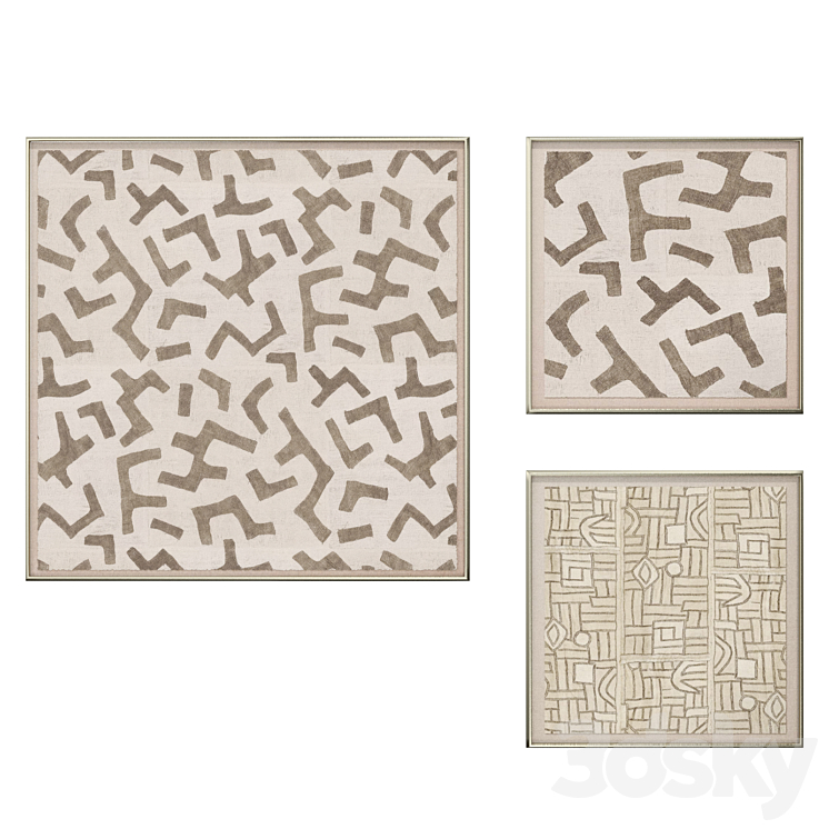 Wall Panel Cuba Cloth - 3D panel - 3D model