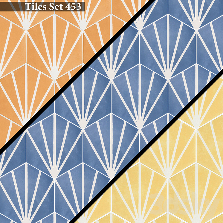 Tiles set 453 - Tile - 3D model