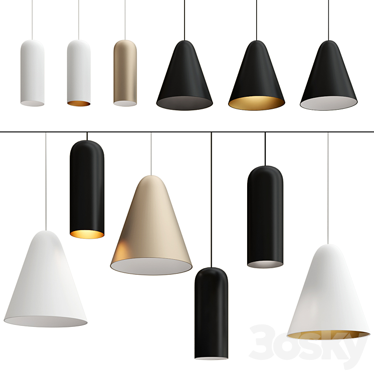 ZOE UNO By Intra lighting - Pendant light - 3D model